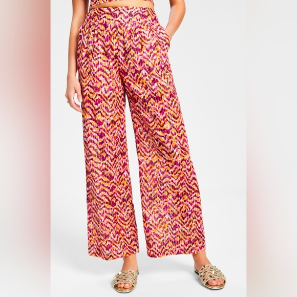Bar III | Pants & Jumpsuits | Nwt Bar Iii Sm Wide Leg Cotton Pant ...